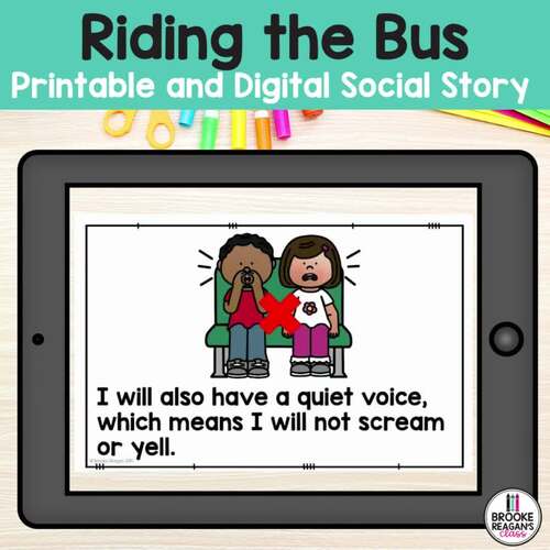 Social Story Riding the Bus by Brooke Reagan | TPT