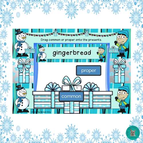 Winter Common and Proper Nouns Boom Cards™ by The British Kitty | TpT