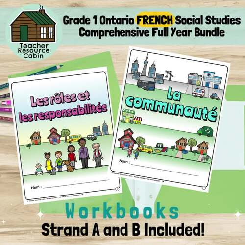 Grade 1 Ontario FRENCH Social Studies Mega Bundle (FULL YEAR) | TPT