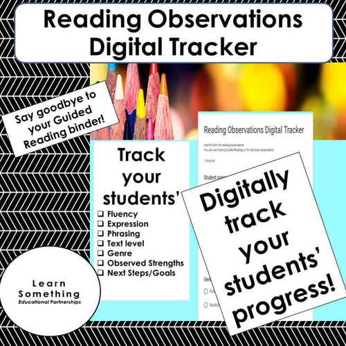 Reading Observations Digital Tracker | TpT