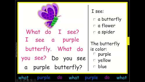 DIGITAL Sight Words Reading Assessment set 4 for First grade & kindergarten