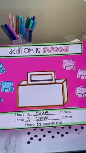 Animal Cracker Addition Math Craft by The Teaching Diva Corner | TPT