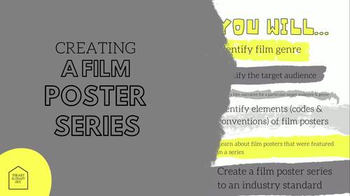 Creating A Film Poster Series - Appropriate For Remote Or In School ...