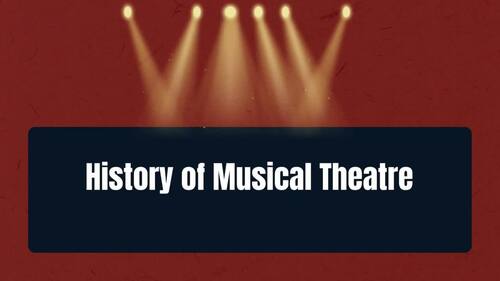 History of Musical Theater/Broadway - Powerpoint/Google Slides and ...