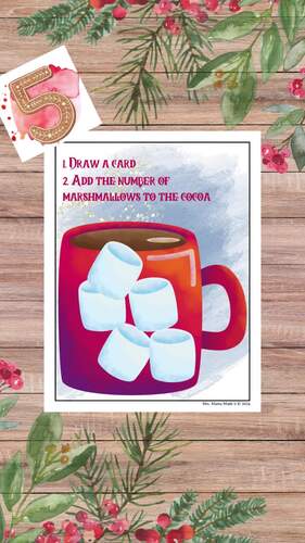 Christmas Hot Cocoa Mug Marshmallow Counting 1-10 Number Skills Winter ...