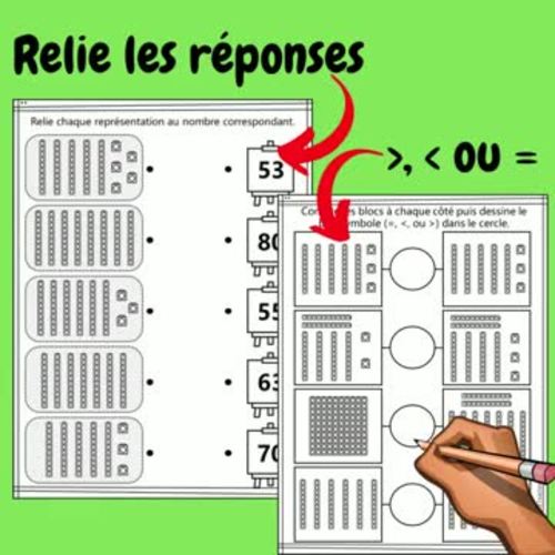 French Math: Counting 50 to 100, Ideal for French Immersion Math