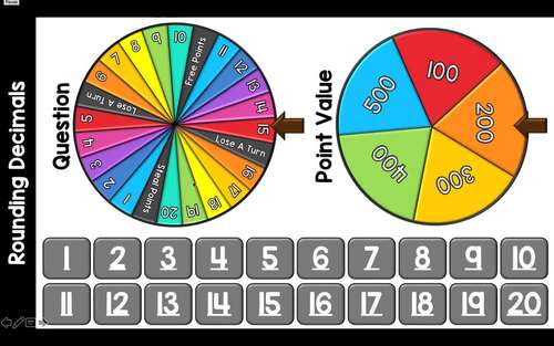 5th Grade Decimal Place Value Review Game Activity Round Decimals Word ...