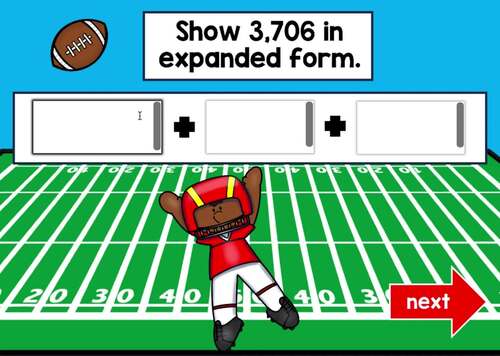 3rd Grade Math Boom ™ Cards Digital Football Math Escape Room | TPT