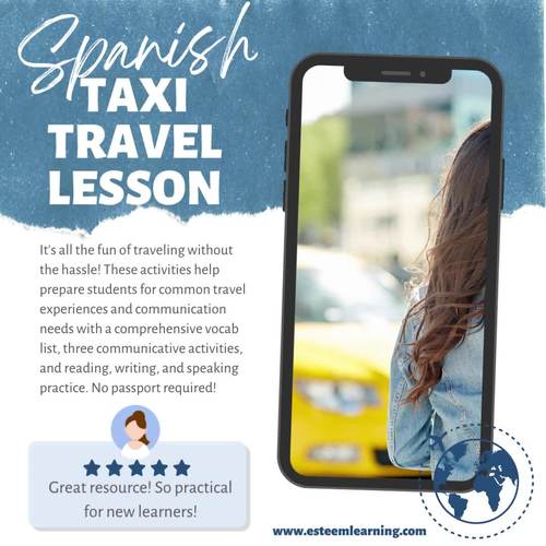 Spanish Travel Lesson - Negotiating a Taxi by Esteem Learning | TPT