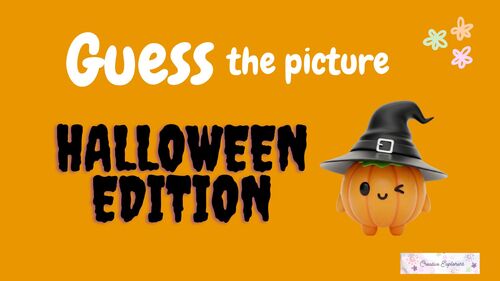Guess the Picture- Halloween Edition by Creative Explorers | TPT