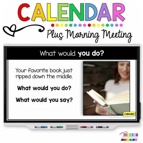 August Kindergarten Calendar Morning Meeting SEL Google Slides Back to ...