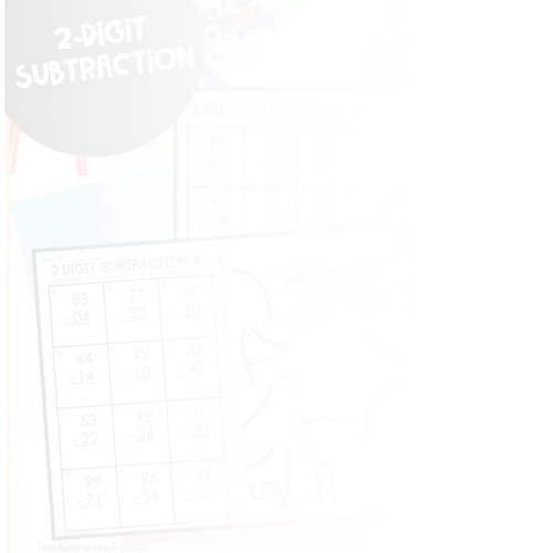 Two Digit Subtraction without Regrouping 2nd Grade Math Worksheets ...