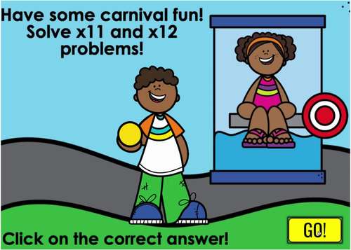 Multiplication Fact Fluency Boom Cards x11 and x12 Facts | TPT