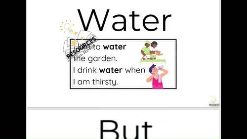 Open Court Sight Word & Sentences Slideshow/Flashcards- Unit 4 (1st gr)