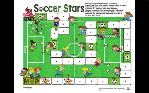 Editable Phonics Game and Roll & Read Templates | Soccer Theme | TPT