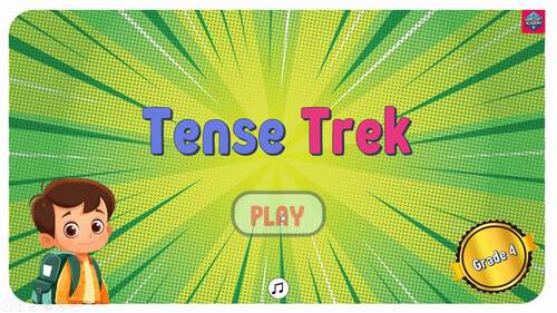 Grade 4: Tense Trek – Verb Tenses & Sentence Skills! PowerPoint Game