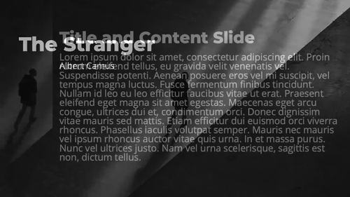 THE STRANGER Slides Theme - For PowerPoint, Slides, Keynote | TPT