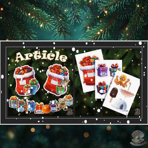 Article A - An | Christmas Game | Matching Game by English with Rita