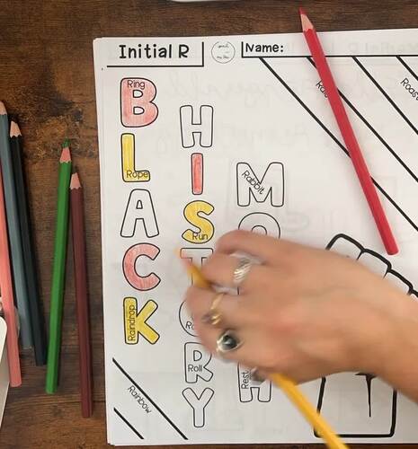 Articulation Coloring Sheets | Black History Month | Speech Therapy