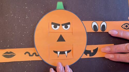 Sliding Pumpkin Craft - Halloween Craft -Halloween STEM Activity ...