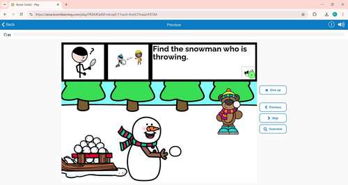 Snowman Actions An Interactive Language Activity | TPT