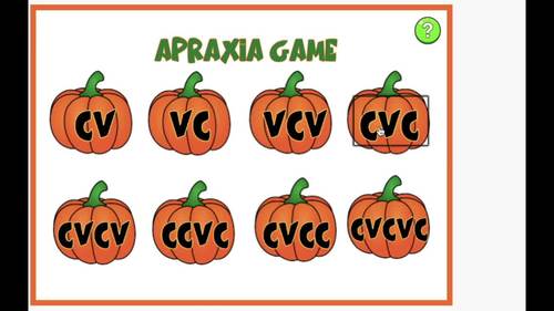 Apraxia of Speech Find-the GAME - Autumn/ Fall by Shine in Teaching Store
