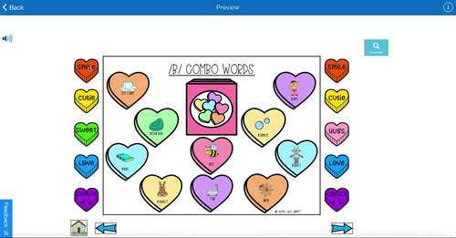 VALENTINE CANDY HEARTS, ARTICULATION DIGITAL BOOM CARDS (SPEECH THERAPY)