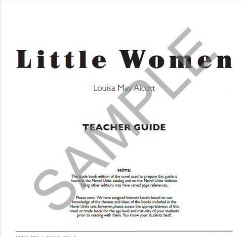 Little Women Novel Units® Teacher Guide Novel Study | TPT