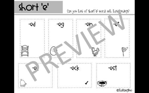Short 'E' Reading Passage and Activities | Printable and Digital