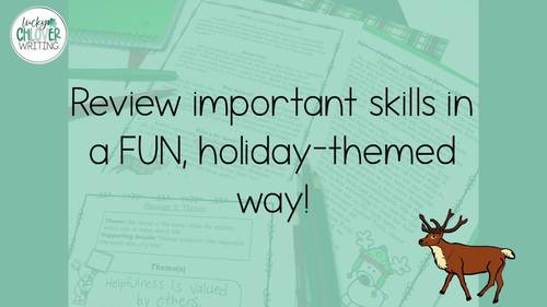 Reindeer Informational Writing and Reading Passages - Christmas Theme