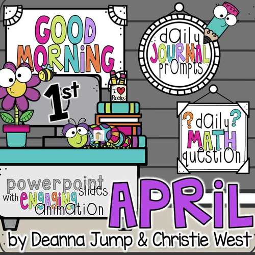 Morning Work for First Grade APRIL NO PREP! Editable by Deanna Jump
