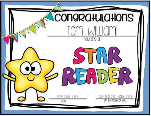 Reading Awards Certificates by The Teacher Gene | TpT