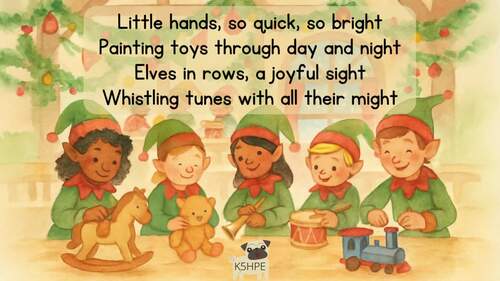 Elves In The Workshop Choir Song Instrumental Track No Vocals | TPT