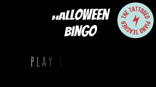 Halloween Rhythm Bingo | Music Game for Beginners (Note Values Music Bingo)