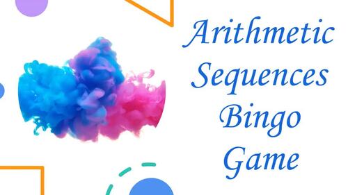 Arithmetic Sequences Bingo Game Activity by Worksheet Whisperer | TPT