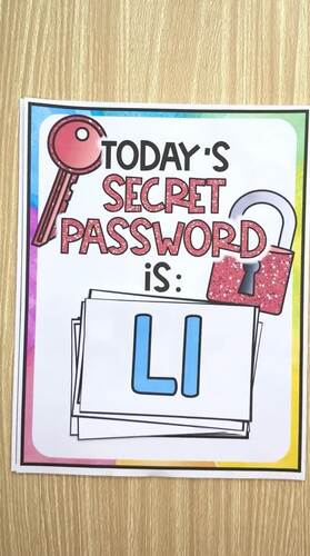 Secret Password Classroom Management Routines Listening Growing Bundle