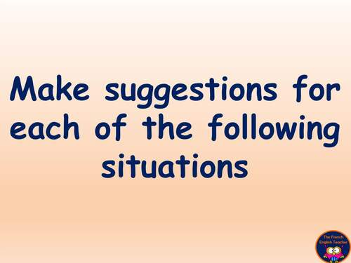 EFL / ESL POWERPOINT - Making SUGGESTIONS in English | TPT