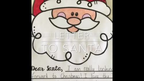 Letter To Santa Craftivity Christmas Writing Craft Dear Santa | TPT