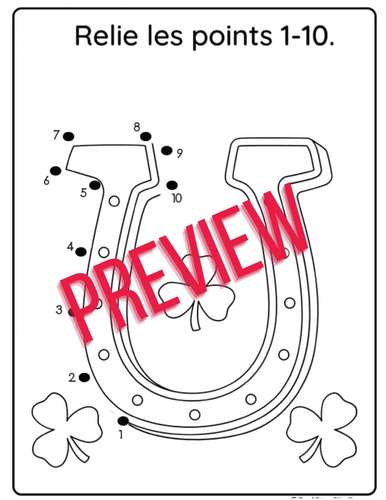 Kindergarten March Activity Package IN FRENCH/ Français | TPT