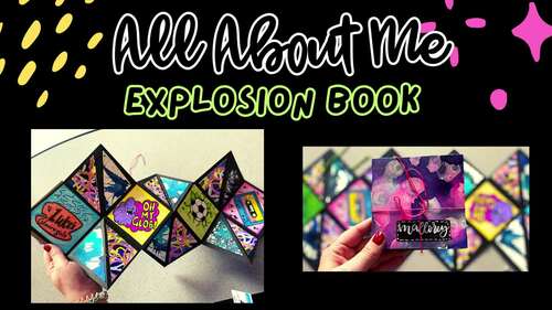 ALL ABOUT ME Explosion Book, Middle/High School Art, Back to School ...