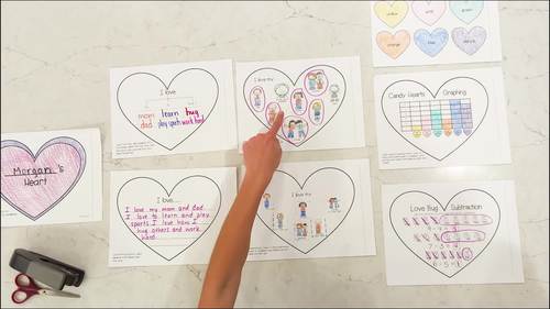 February Valentine's Day Craft and Writing by Miss Alison | TpT