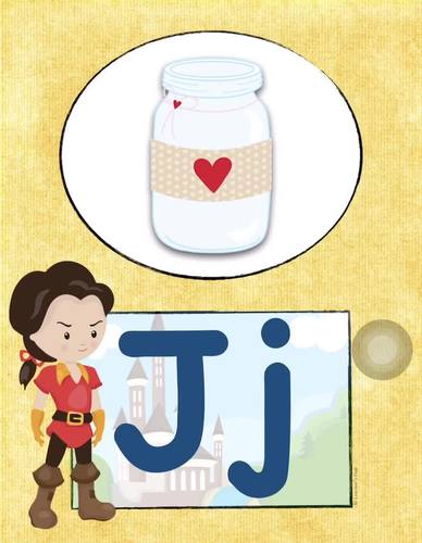 DISNEY THEMED: Beauty and the Beast ALPHABET CARDS by Learner's Hub