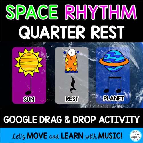 Rhythm Activities Bundle: {Quarter Rest, Quarter & Eighth Notes} Space ...