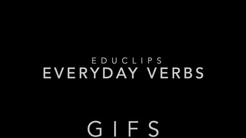 GIFs - Everyday Verbs - Animated Images - {Educlips} by Educlips Clip Art