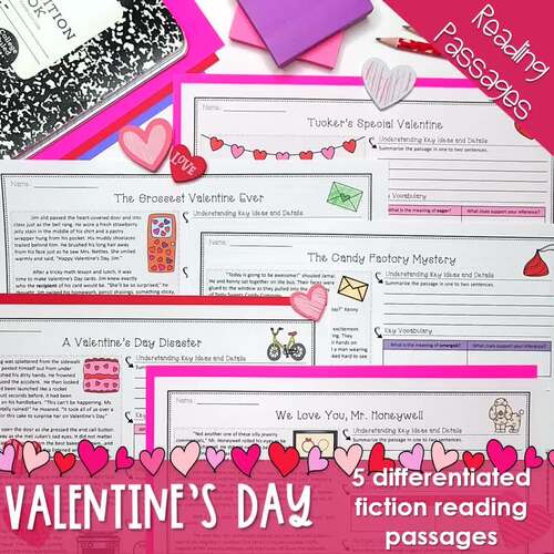 Valentine's Day Fiction Reading Passages by ELA with Mrs Martin | TPT