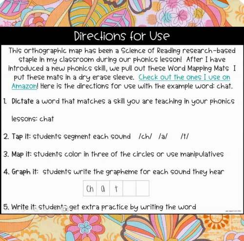 SoR Orthographic Mapping Mat Template | Tap it, Map it, Graph it | Word ...