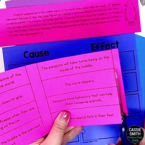 Cause and Effect Activities Sorting Matching BUNDLE Cause Effect Game ...