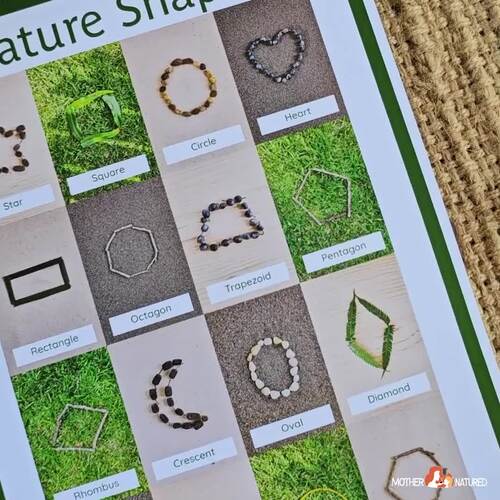 Nature Shapes Loose Parts | Nature Shapes Preschool | Nature Shapes ...