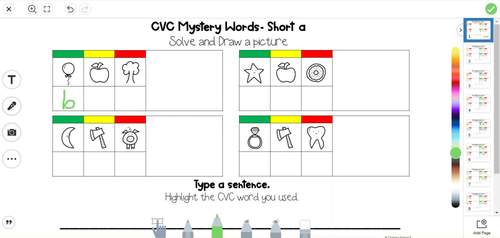 Seesaw CVC Mystery Words by Created by Chelsea | TpT