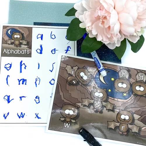 Bat Alphabet Letter Identification Activity - Nocturnal Animals Letter Game